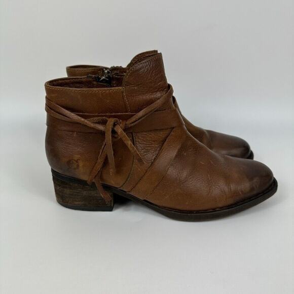 Born | Shoes | Born Boots Womens 95 Montilla Ankle Booties Tassel Brown ...
